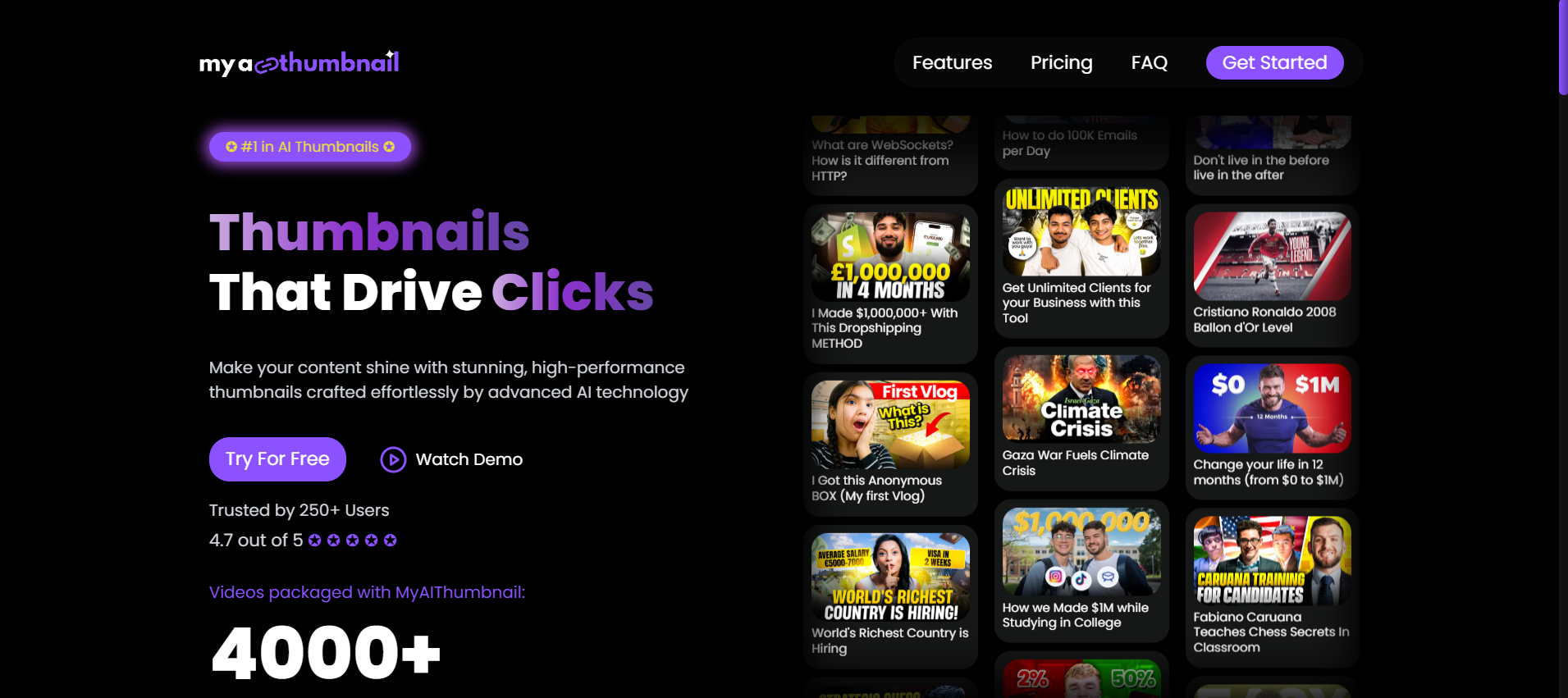 My AI Thumbnail | Free YouTube AI Thumbnail Maker